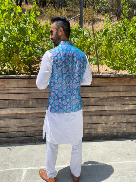 Brocade Silk Vest – Saffron Lane